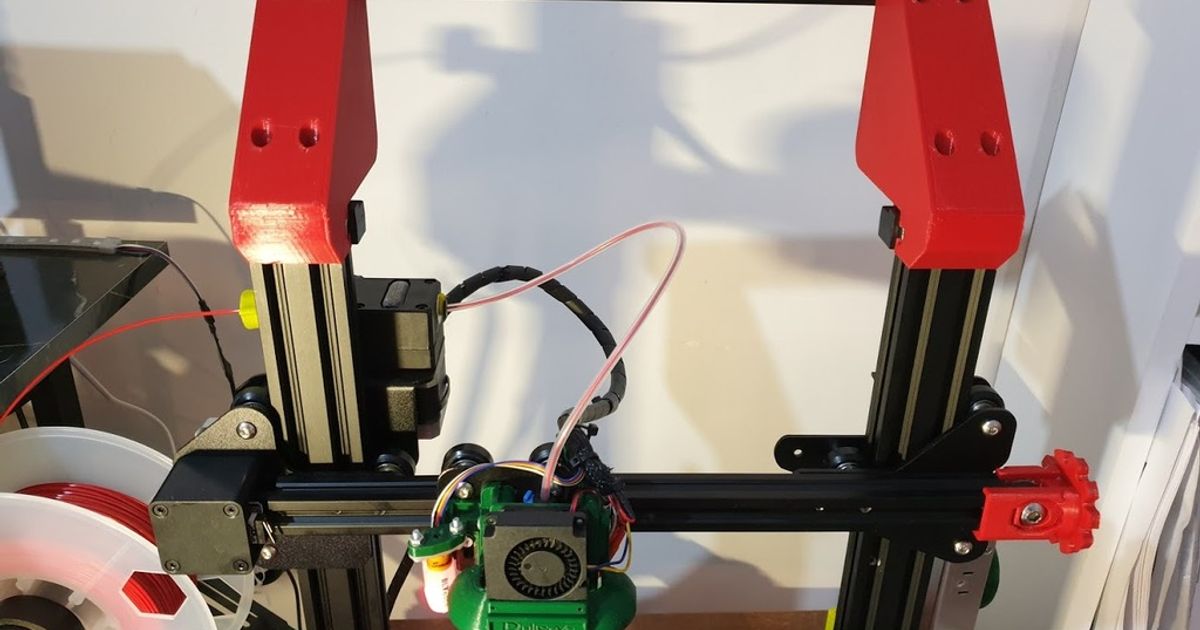 Ender 3 Z axis top bar extender-spacer for DDE kits and linear rail ...