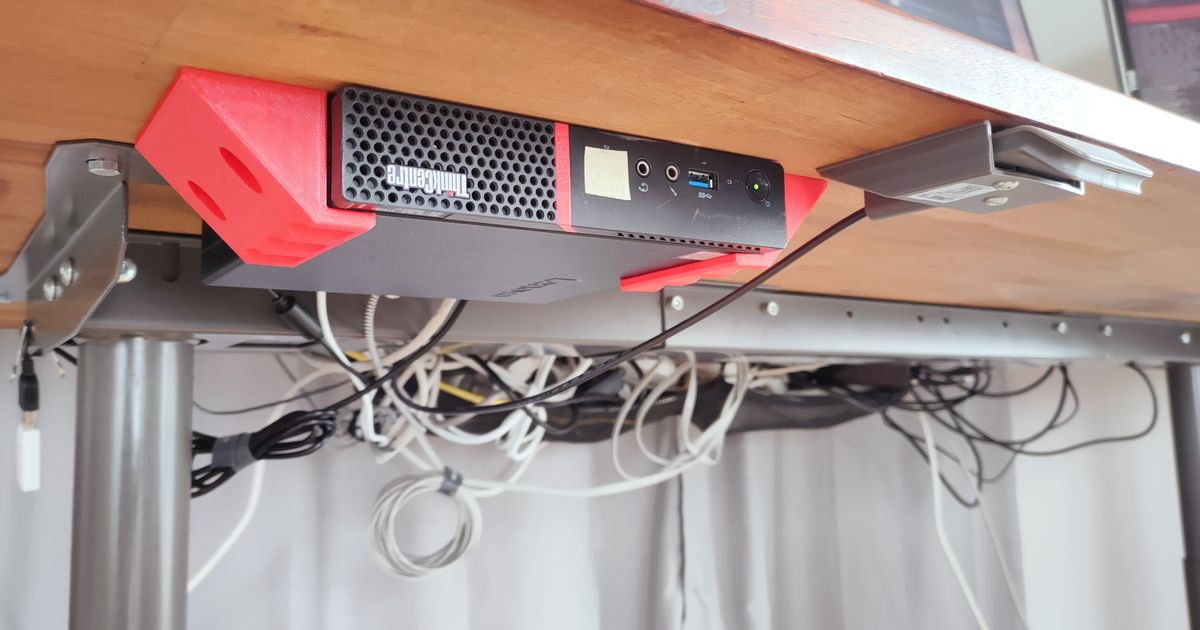 ThinkCentre 700 Tiny desk mount by OndraH | Download free STL model ...