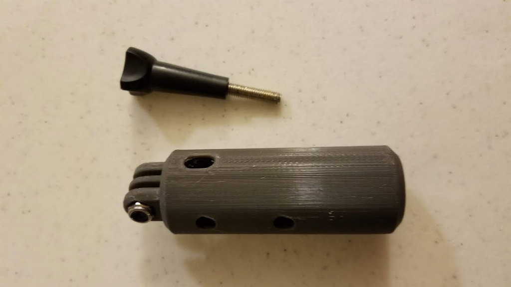 Action Camera (or GoPro) Pool Pole mount (with STEP file) by ...
