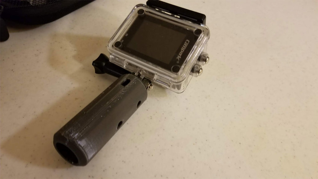 Action Camera (or GoPro) Pool Pole mount (with STEP file) by ...