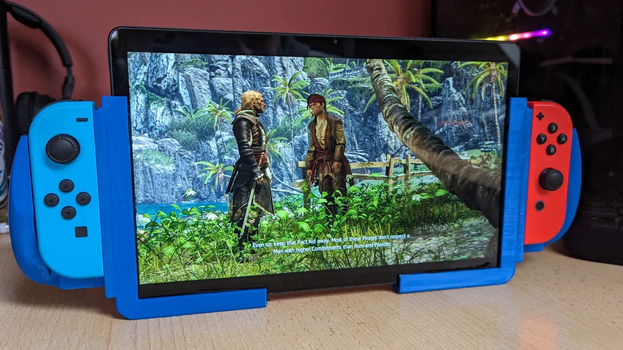Switch Joycon mount for Tablets by Dabuums | Download free STL model ...