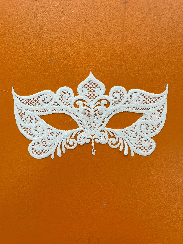 Printable Lace Masquerade Mask Template