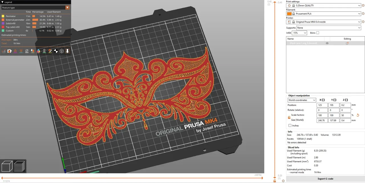 Face Mask Lace Carnival by PauMeiker | Download free STL model ...