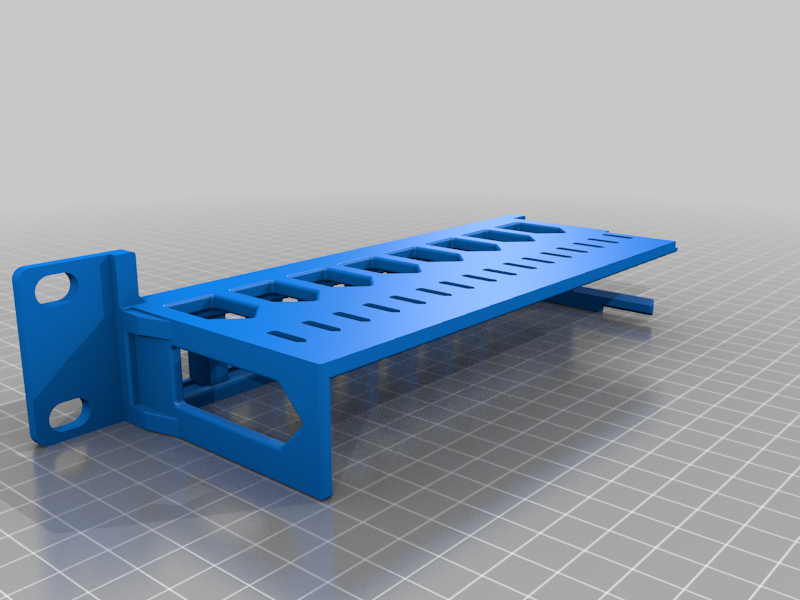 LOW PROFILE Modular 1U Relay Rack Mount for (16) Keystone Jacks (with ...