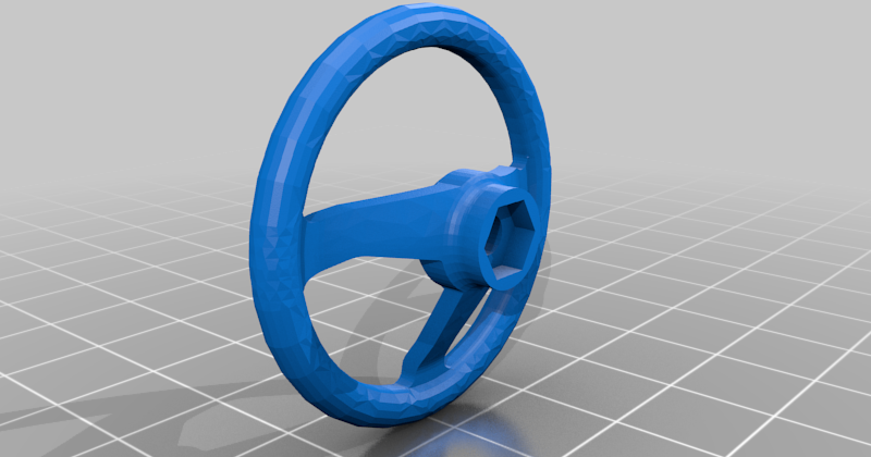 Steering wheel for 1/10 scale RC Showtime buggy by Mr_Kes | Download ...