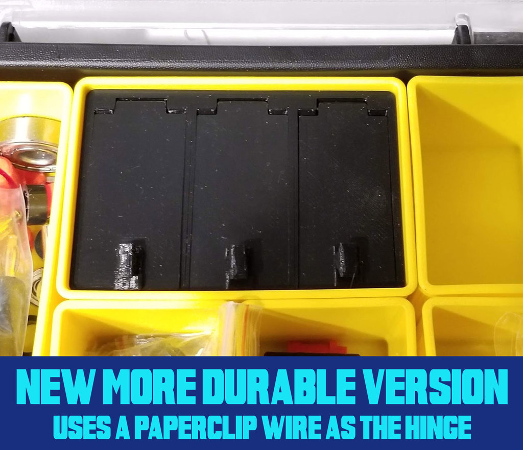 Stanley 014725R organizer - medium 3 compartment bin with lids (REMIX ...