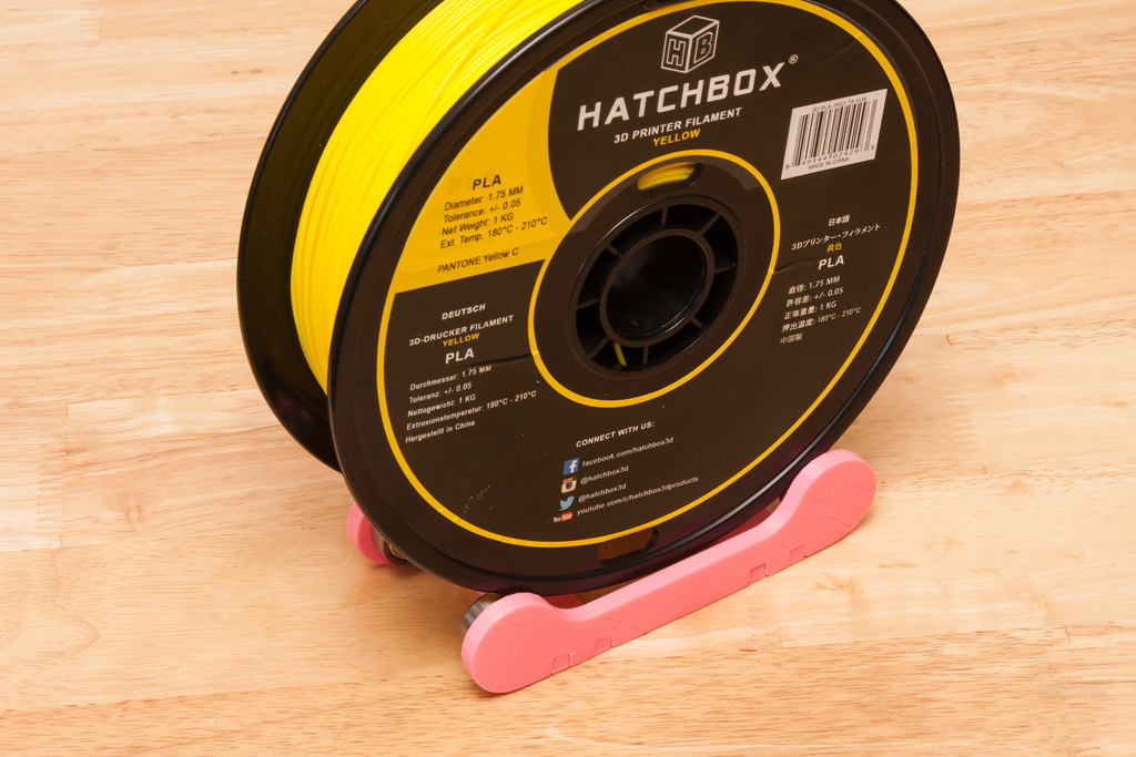 Simple Filament spool stand v2 - 6cm spacer by ChunkySteveo | Download ...