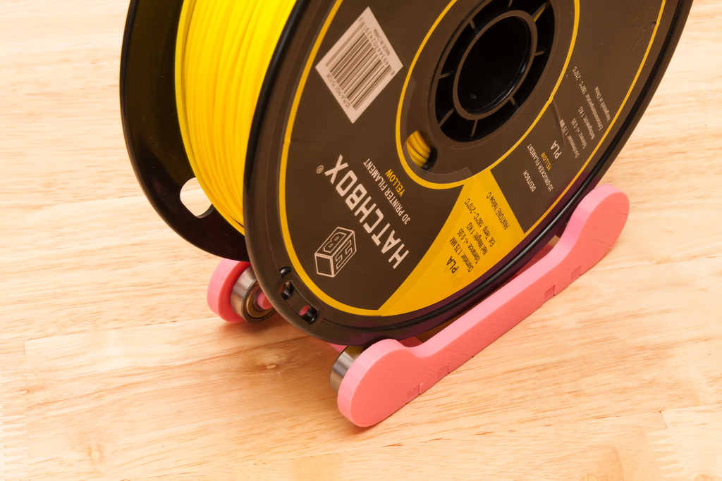 Simple Filament spool stand v2 - 6cm spacer by ChunkySteveo | Download ...