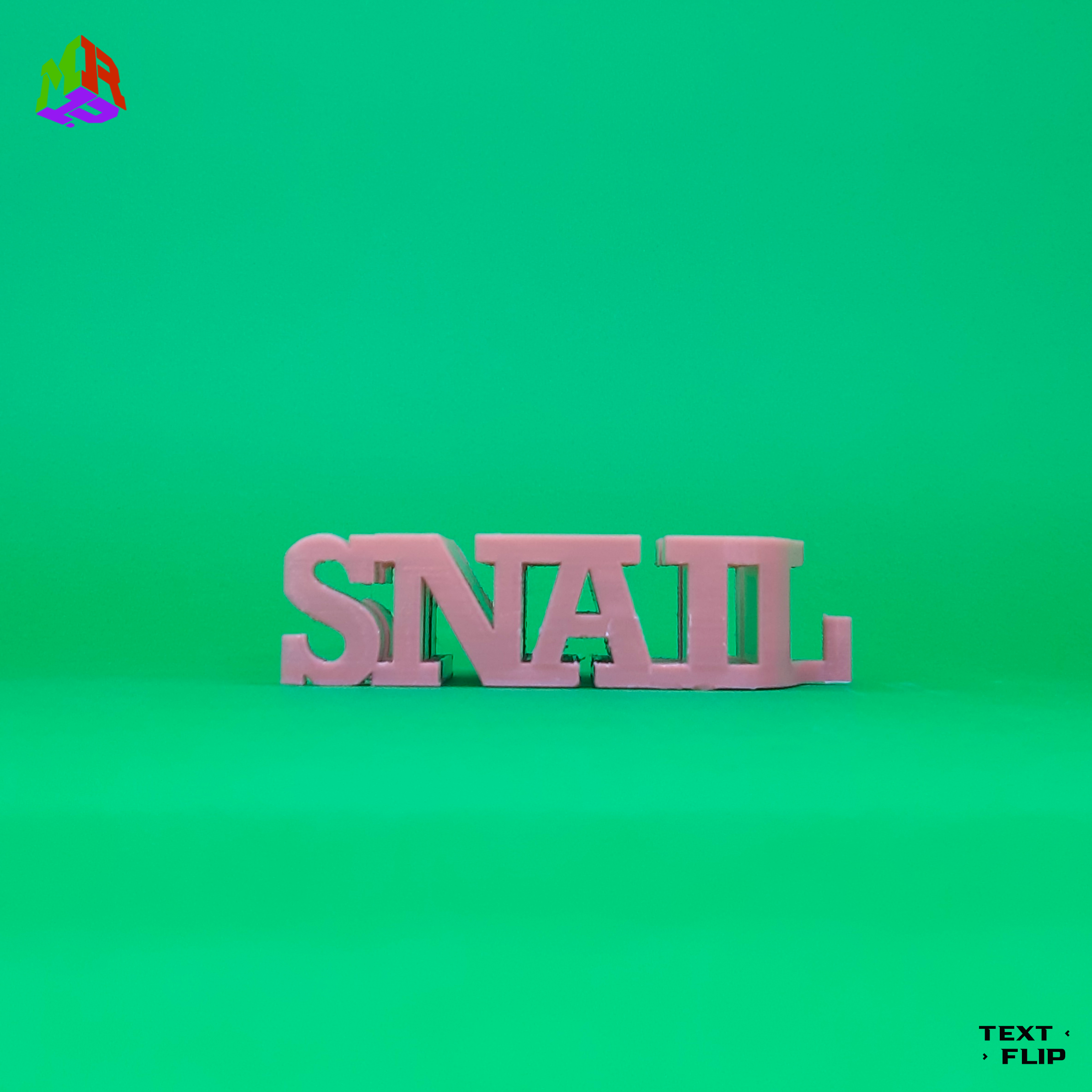 Text Flip - Snail by Master Printer | Download free STL model ...