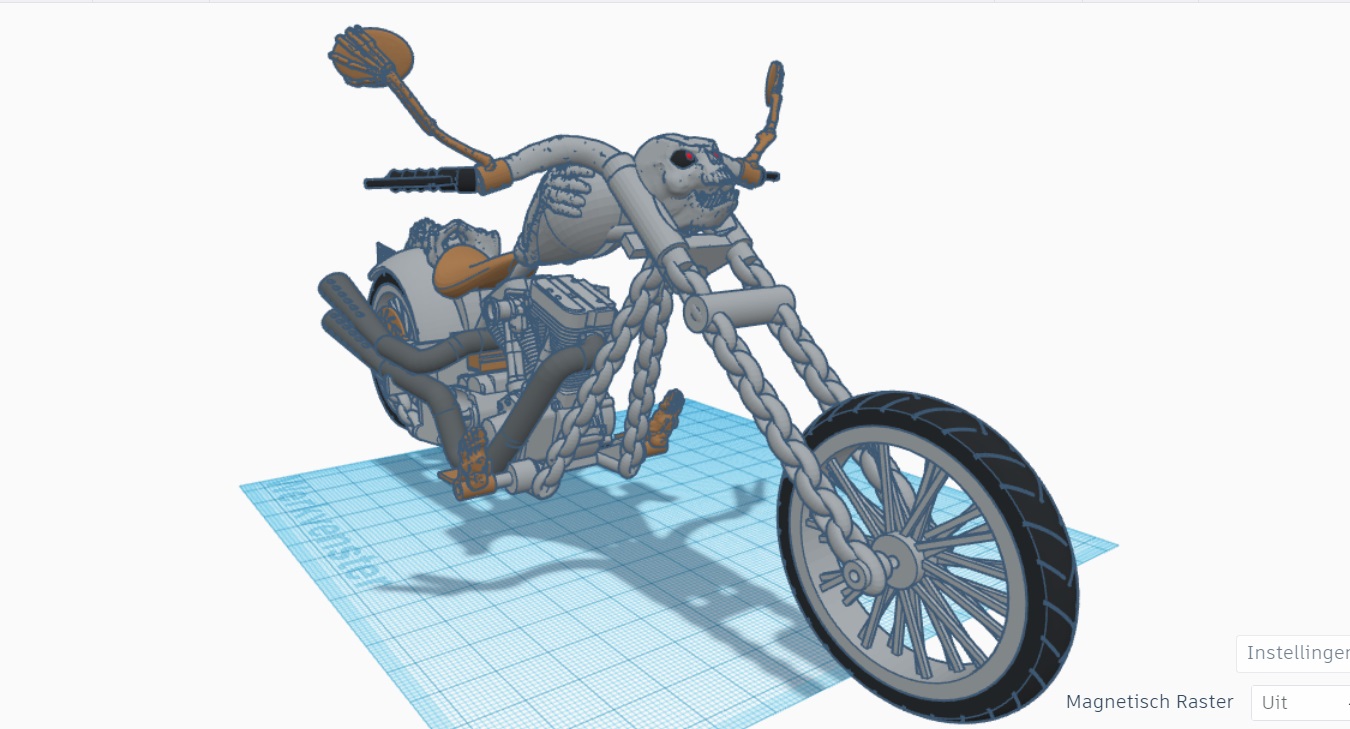 Upgrade! Ghost Rider Bike (2020) Mini Verion! Desinger Ed van der ...
