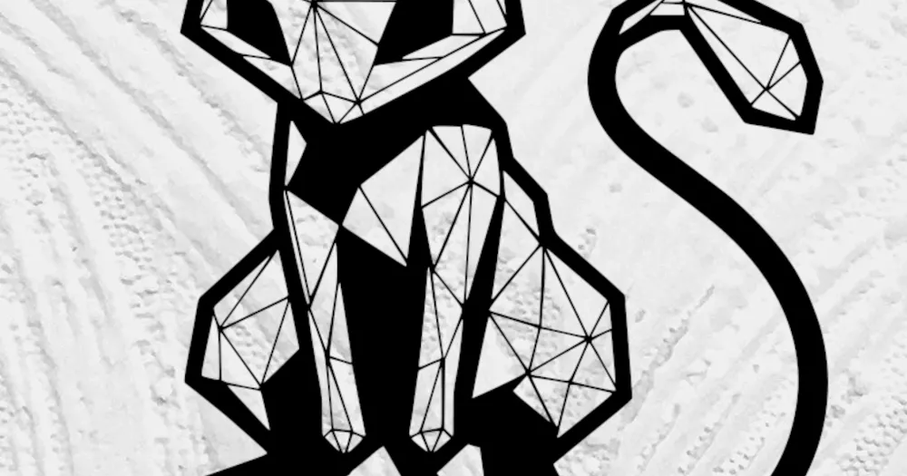 Geometric Low Poly Mew by The line art guy | Download free STL model ...