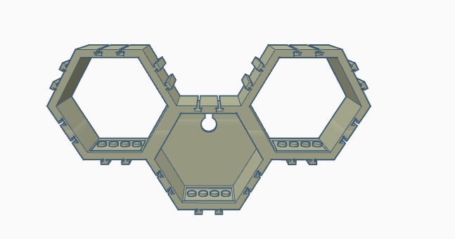 Lego hexagons with built-in studs by BasementBuilds | Download free STL ...