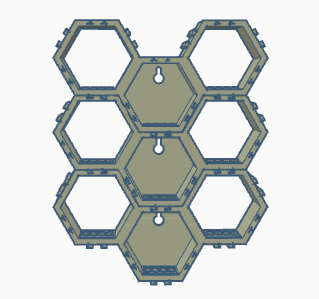Lego hexagons with built-in studs by BasementBuilds | Download free STL ...