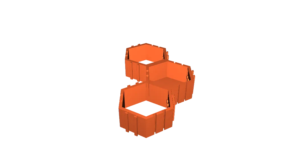 Lego hexagons with built-in studs by BasementBuilds | Download free STL ...