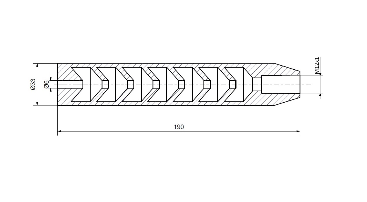 shot suppressor with M12x1 internal thread by Bažus | Download free STL ...