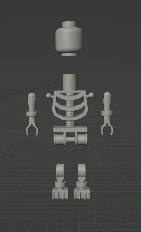 LEGO Skeleton (All piece) by dokxtr | Download free STL model ...