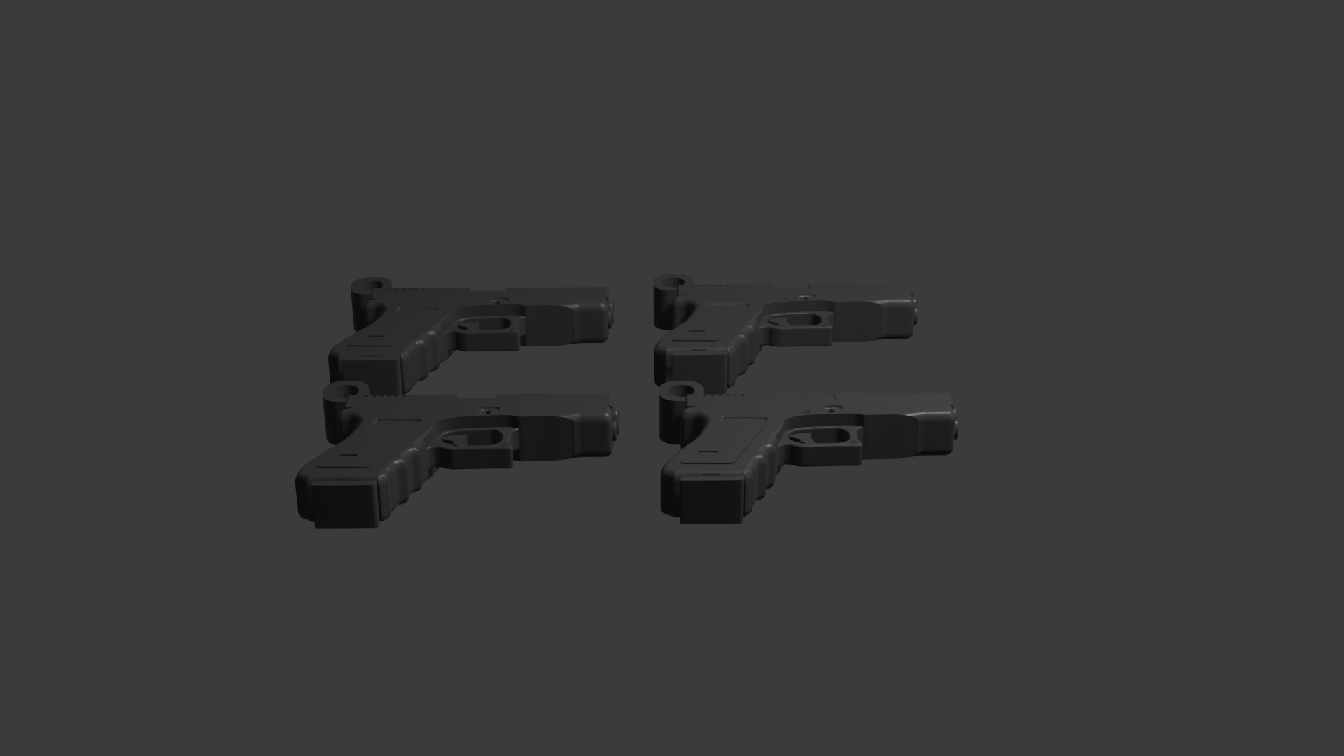 mini Glock on keychain (with rings) by 3d everything | Download free ...