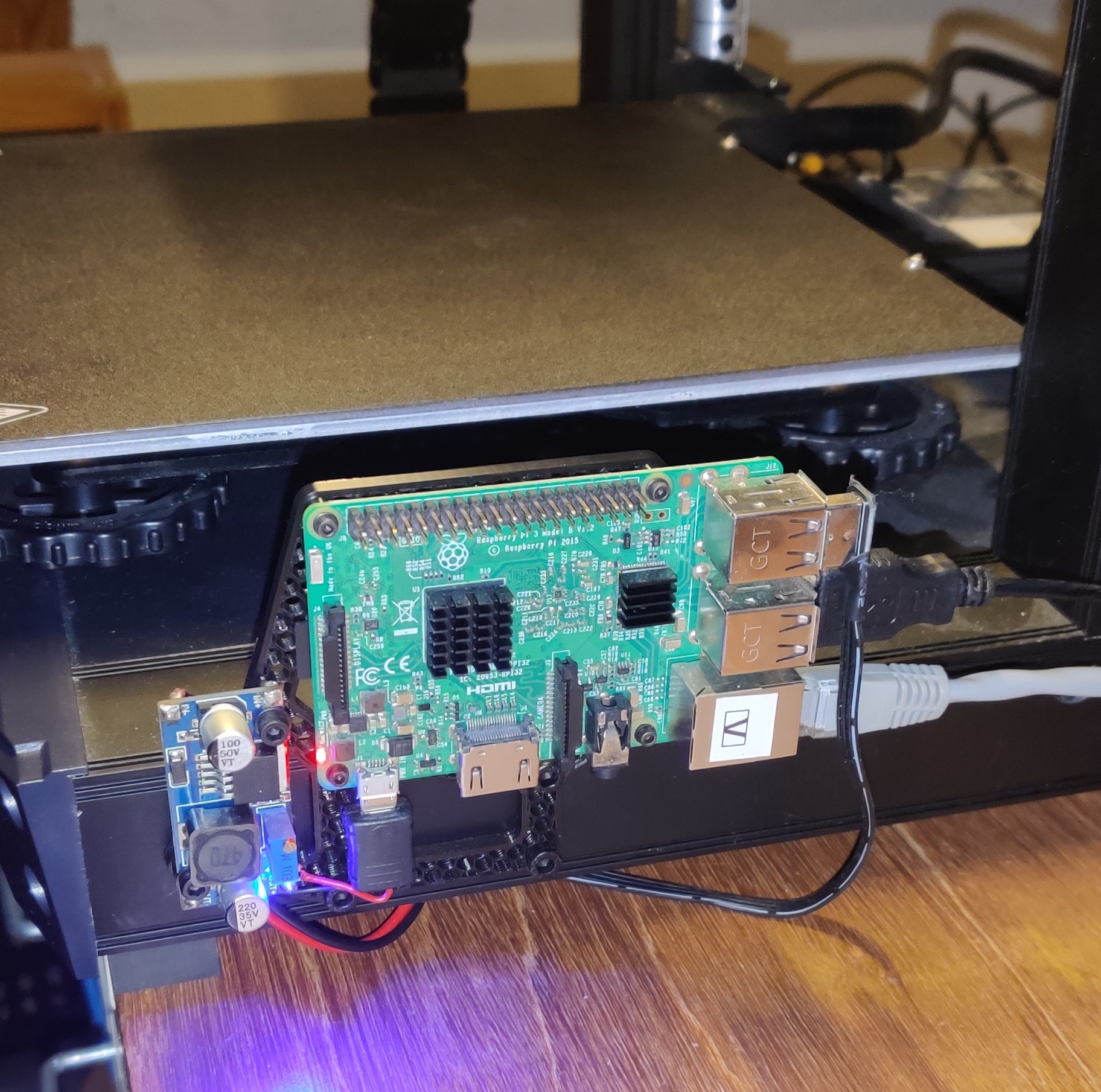 Ender 3 S1 (pro / +) Raspberry Pi + LM2956 Buck Converter Holder by ...