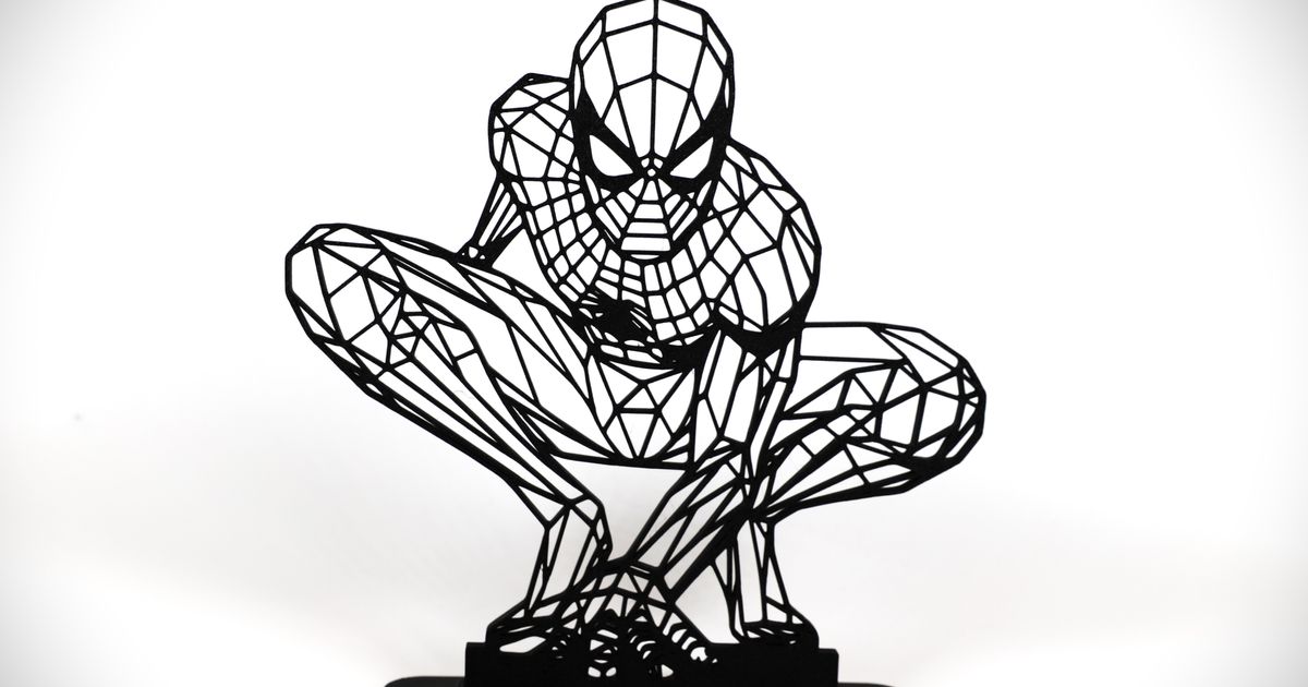 Geometric Low Poly Spider-Man by PhaseworksCA | Printables Store