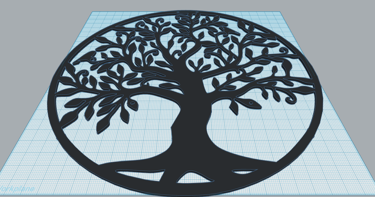 Tree Of Life Wall Art 2 by Peter Ennist | Download free STL model ...