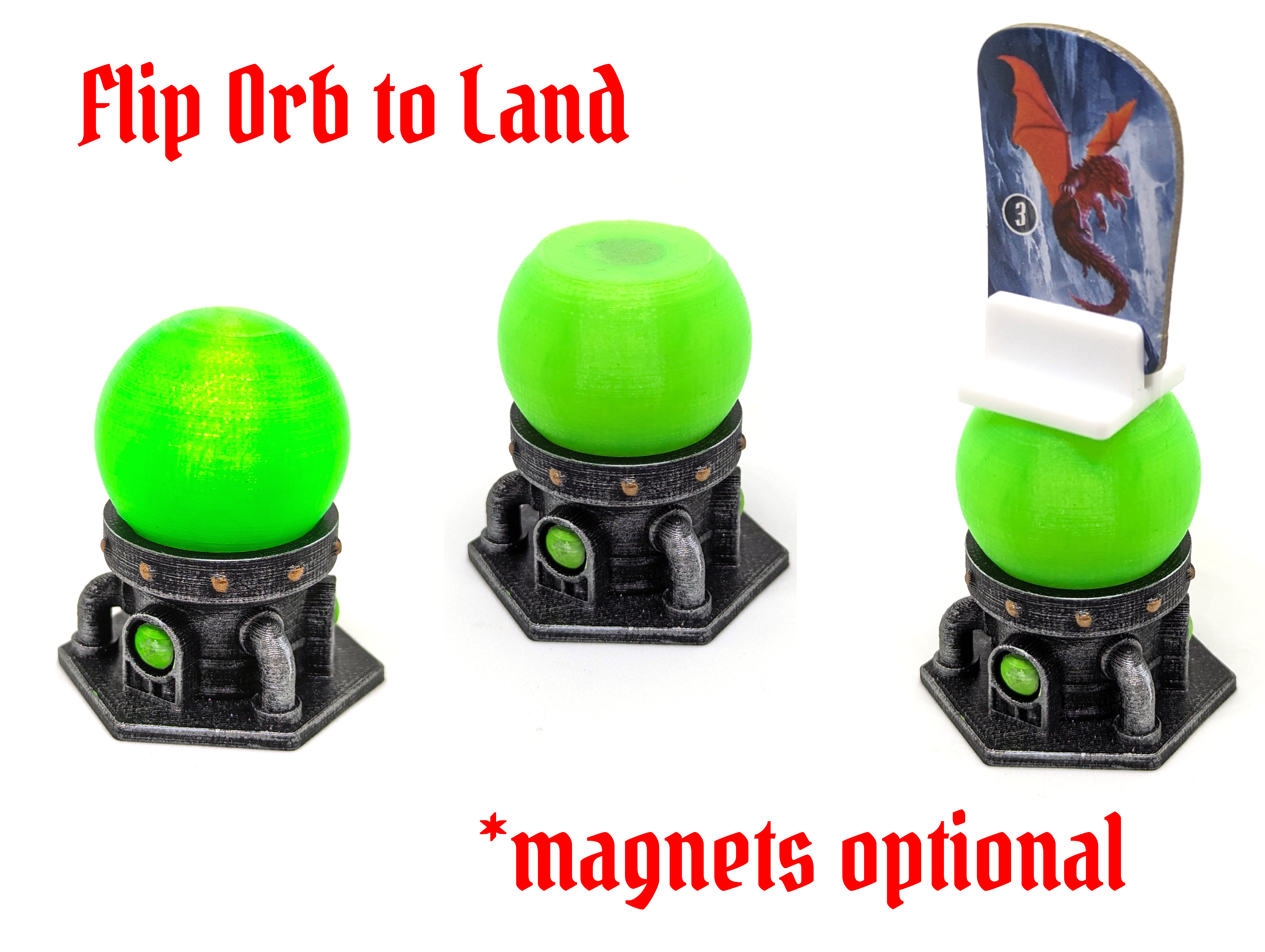 Icy & Metal Glowing Orbs for Frosthaven - Premium Version w/ Magnets by ...