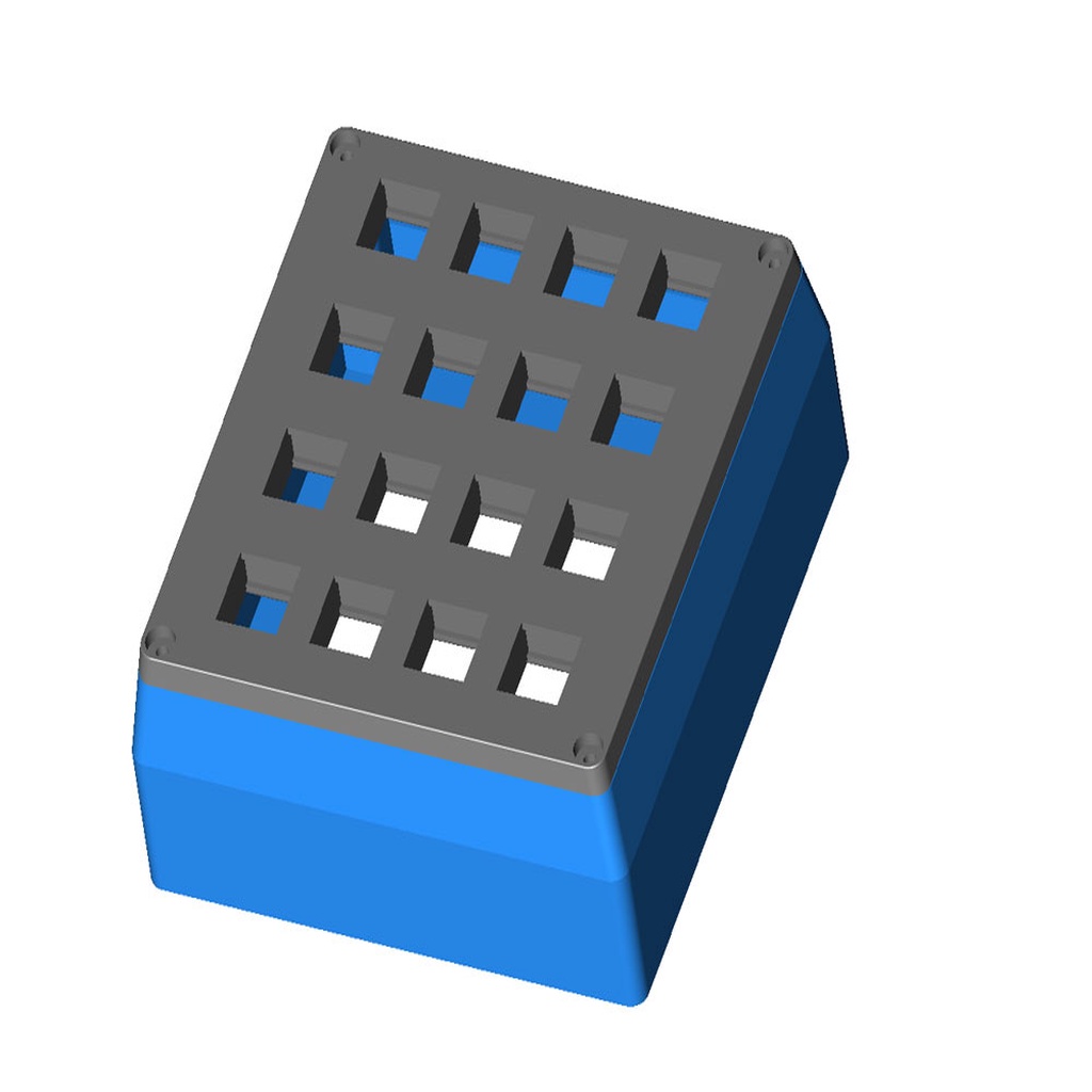 16 port Keystone Wall Mount Box (with STEP file) by MyStoopidStuff ...