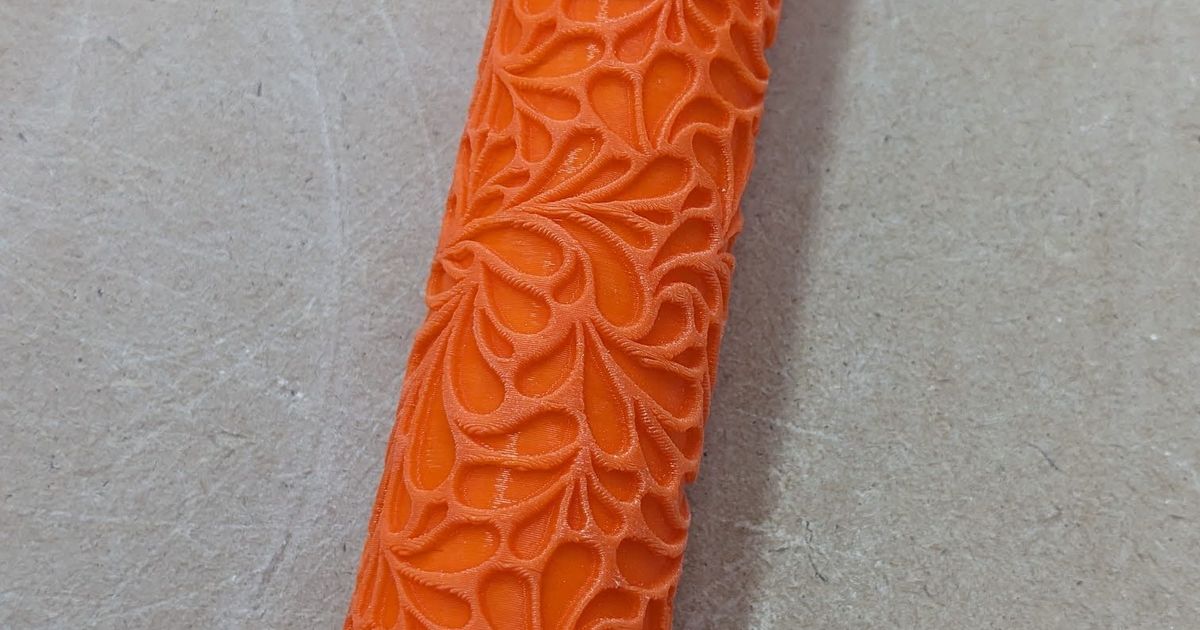 Splashes - XL texture roller by Marianne657 | Download free STL model ...