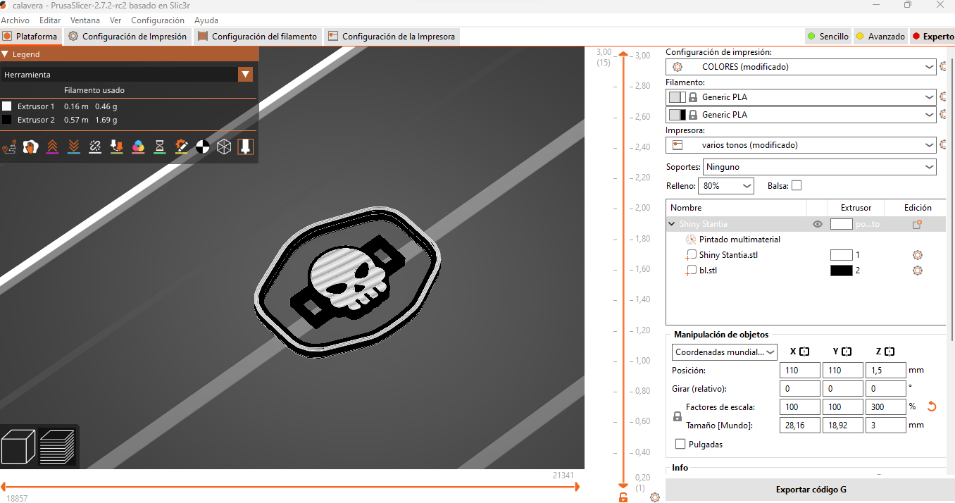 Calavera skull by buenamadre | Download free STL model | Printables.com