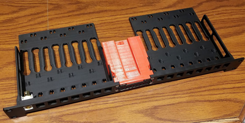 Modular 1U Relay Rack Mount for (16) Keystone Jacks (with STEP file) by ...