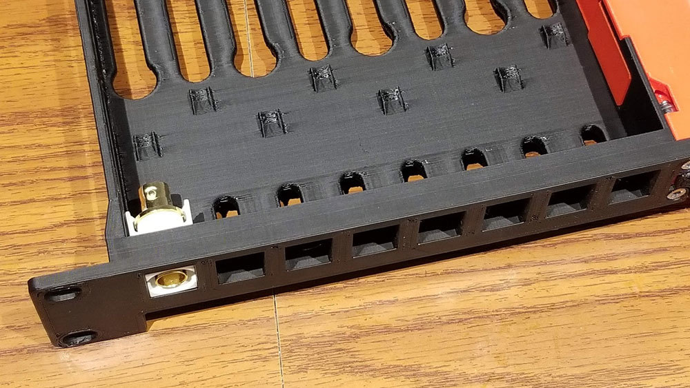 Modular 1U Relay Rack Mount for (16) Keystone Jacks (with STEP file) by ...