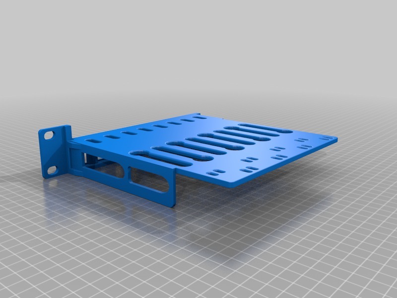 Modular 1U Relay Rack Mount for (16) Keystone Jacks (with STEP file) by ...