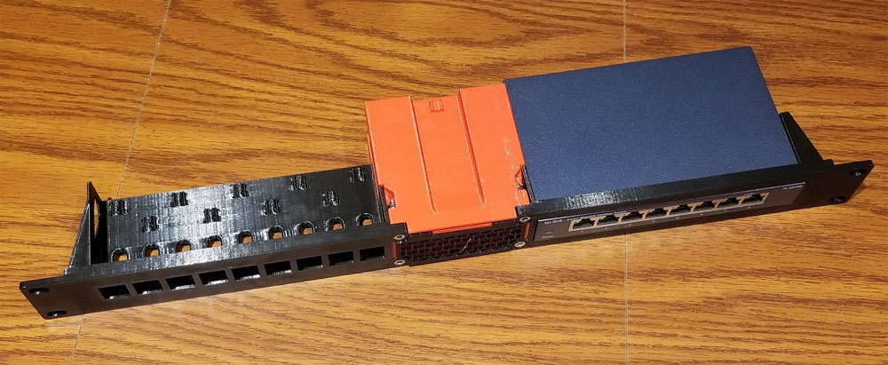 Modular 1U Relay Rack Mount for (18) Keystone Jacks with STEP file by ...