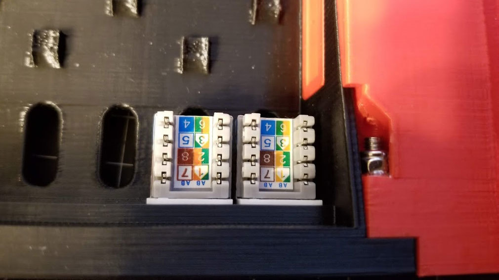 Modular 1U Relay Rack Mount for (18) Keystone Jacks with STEP file by ...