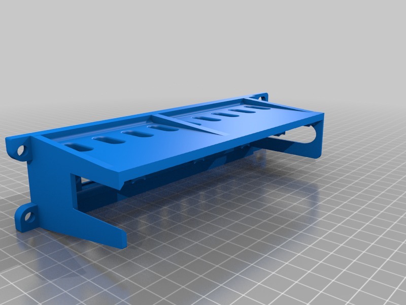 Modular 1U Relay Rack Mount for (18) Keystone Jacks with STEP file by ...
