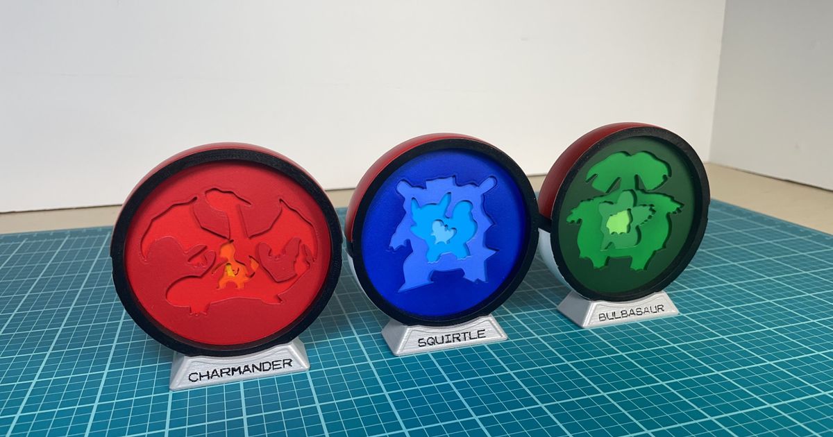 Pokemon Evolution Pokeballs by Syf3r3D | Download free STL model ...