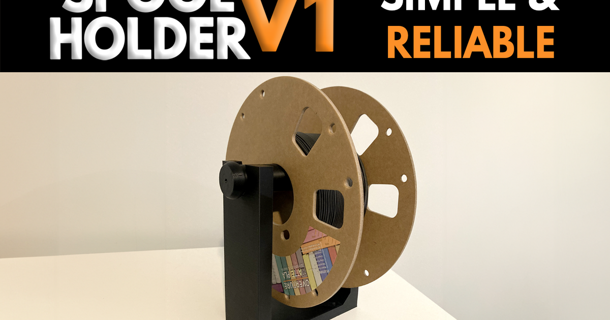 External Filament Spool Holder by kabkesnow | Download free STL model ...