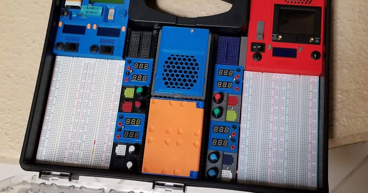 Modular Breadboard Kit V2 - small modules only (with STEP files) by ...