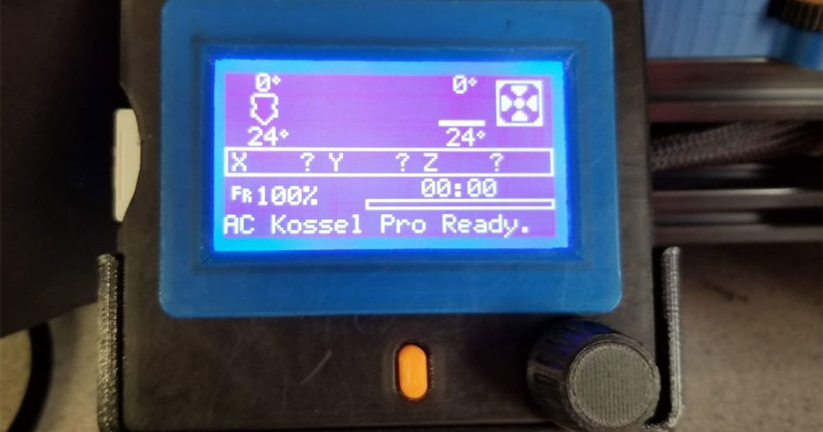 Improved Full Graphic LCD Case - with screen bezel (REMIX) by ...