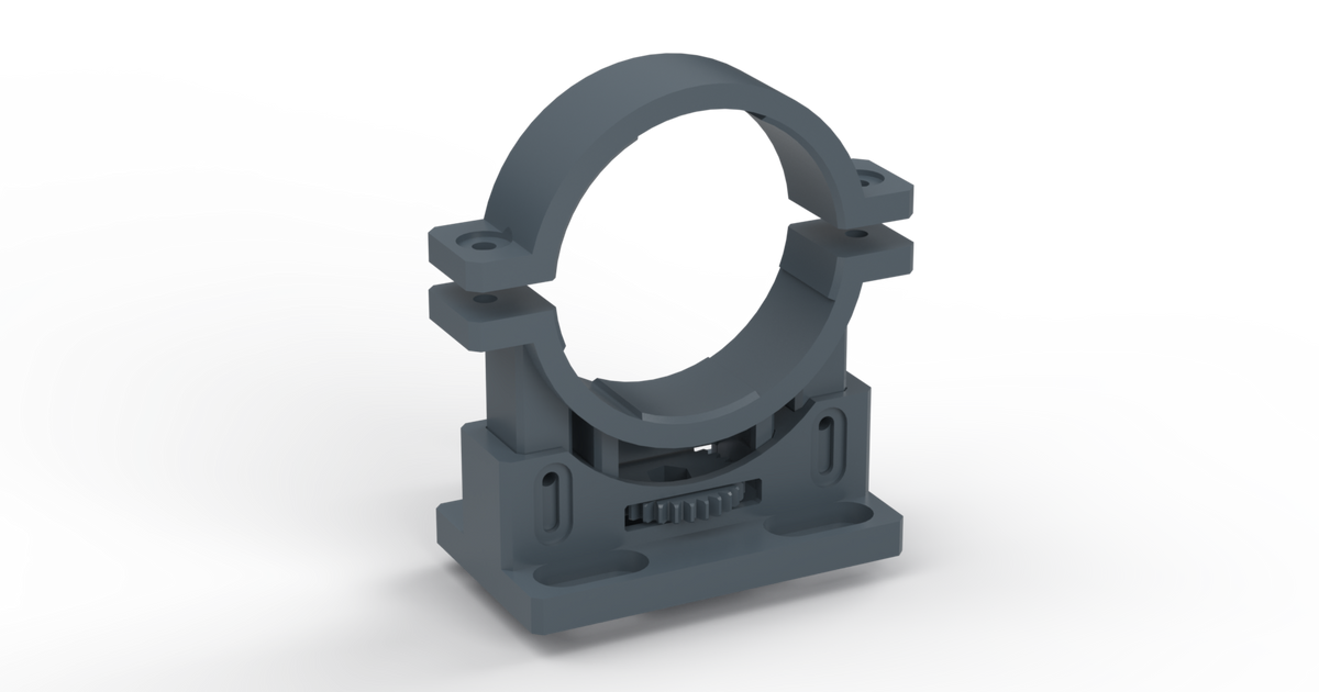 Adjustable 50mm Laser Tube Mount by Kris | Printables Store