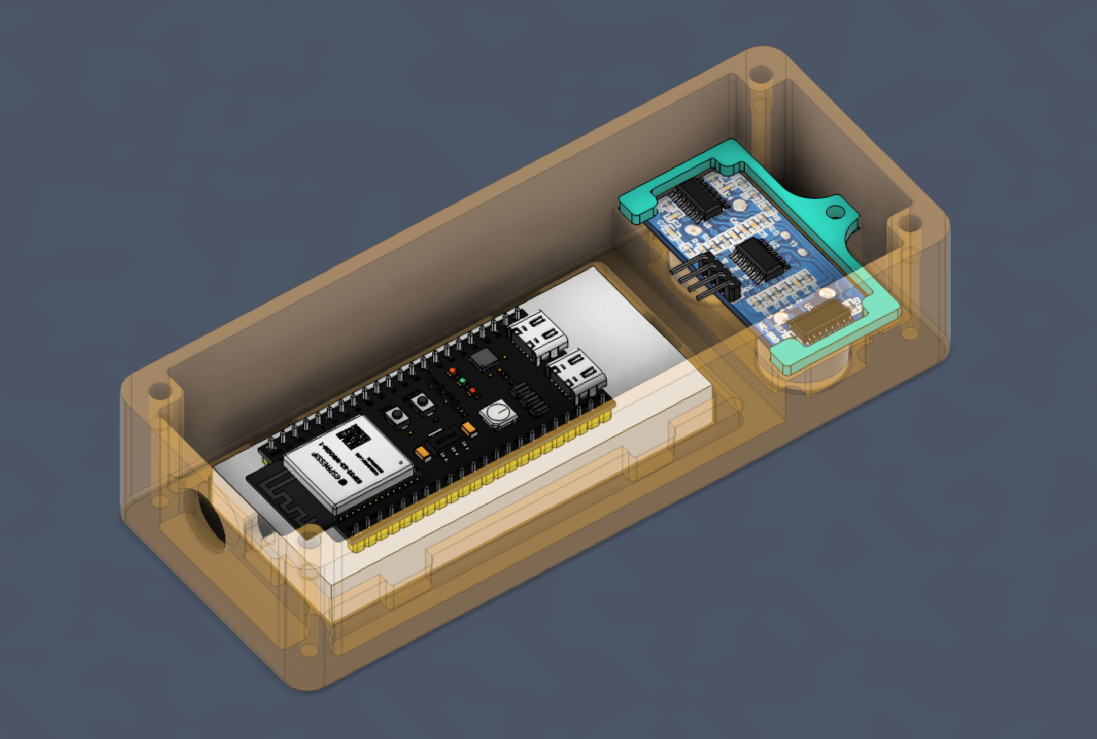HC-SR04 Ultrasonic Sensor Case for DIN Rail by pixelwave | Download free STL model | Printables.com
