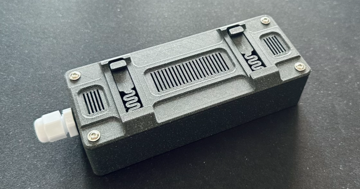 HC-SR04 Ultrasonic Sensor Case for DIN Rail by pixelwave | Download free STL model | Printables.com