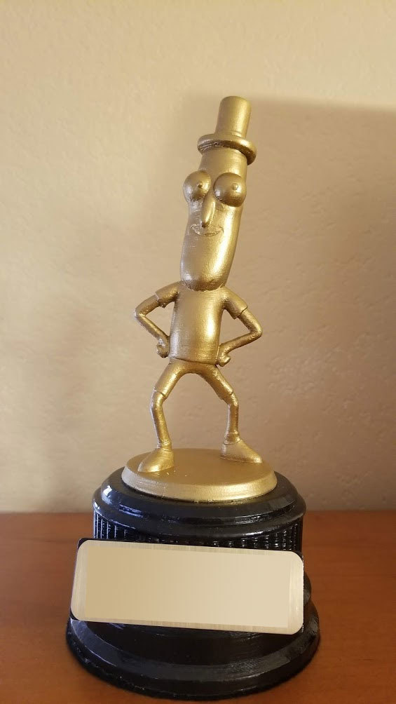 Trophy Base for 1" x 3" Plate, 2 versions (With STEP file) by ...