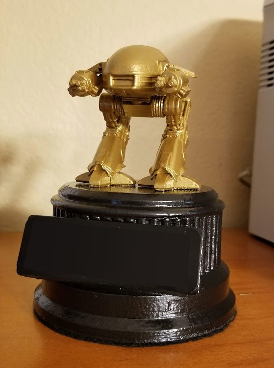 Trophy Base for 1" x 3" Plate, 2 versions (With STEP file) by ...