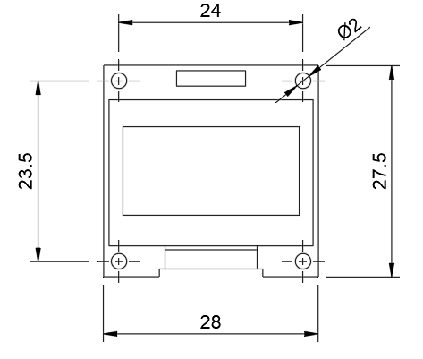 SSD1306 0.69" OLED Display by 3DMadLab | Download free STL model ...