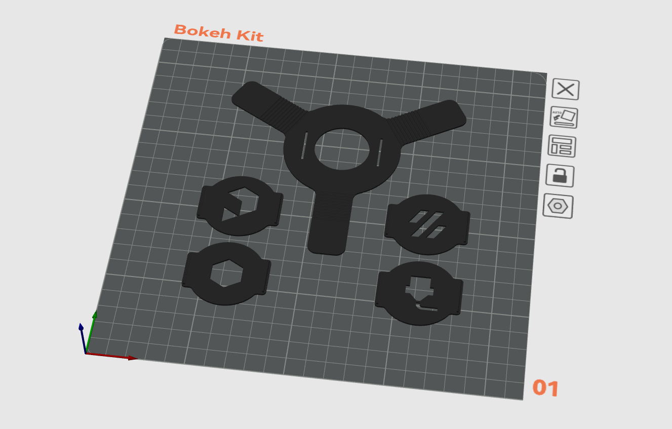 Easy printable bokeh kit for photography by Tom van der Geest | Download free STL model ...