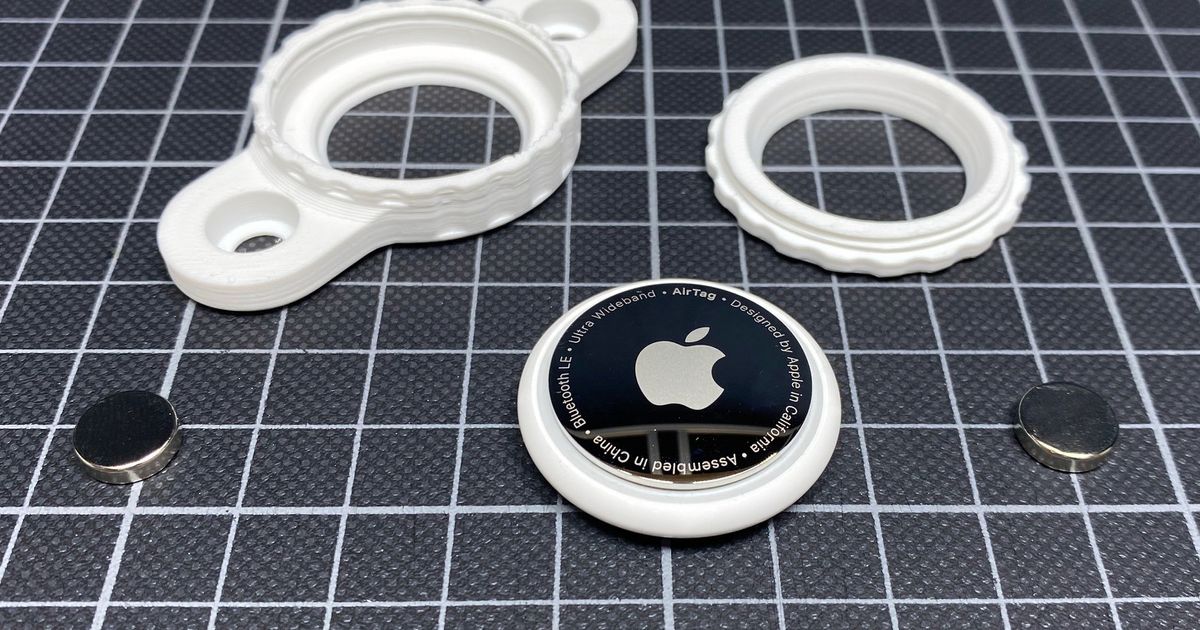 Magnetic AirTag Case for different magnet sizes (AirTag Magnet-Box) by ...