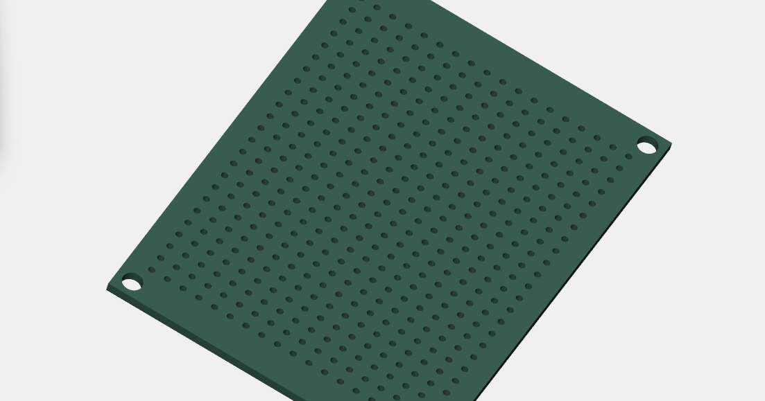 Perfboard 50x70mm 18 x 24 holes by kpb44cth | Download free STL model ...