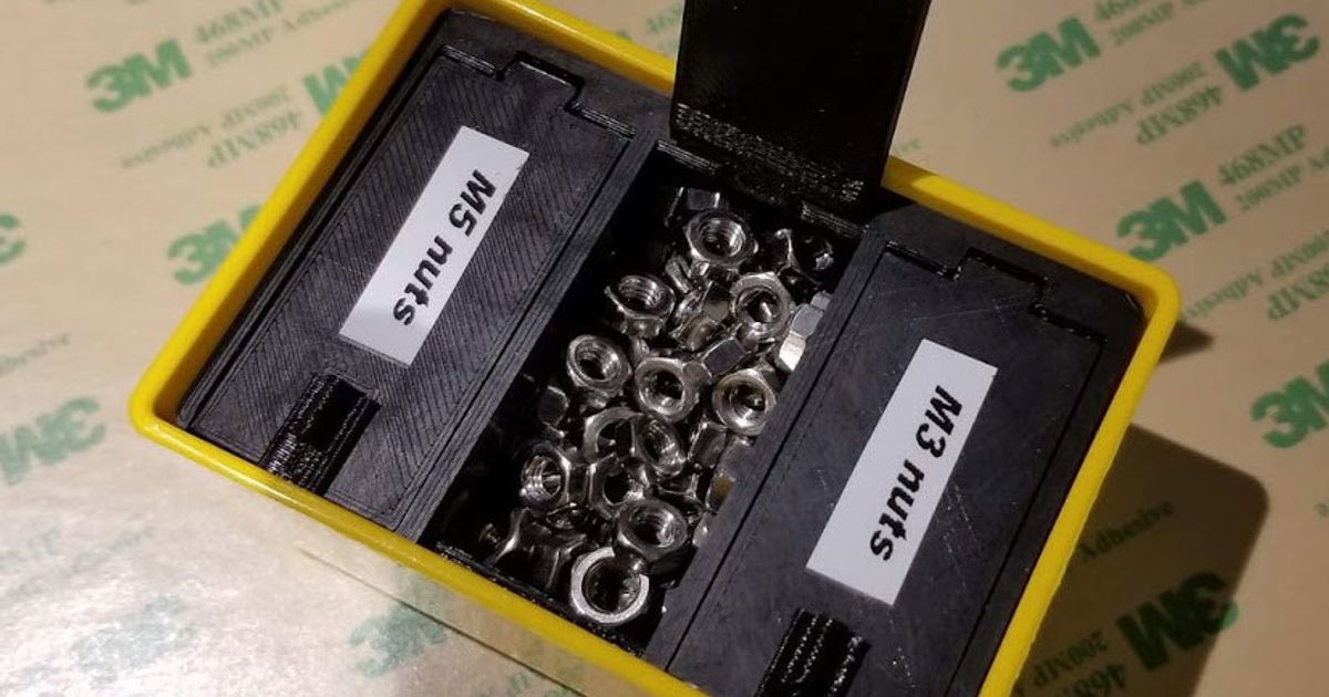 Stanley 014725R organizer - medium 3 compartment bin with lids by ...