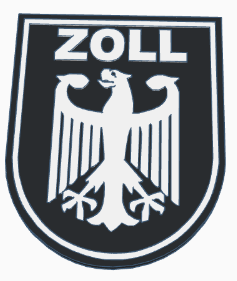 Zoll Abzeichen von N405 | Kostenloses STL-Modell herunterladen ...