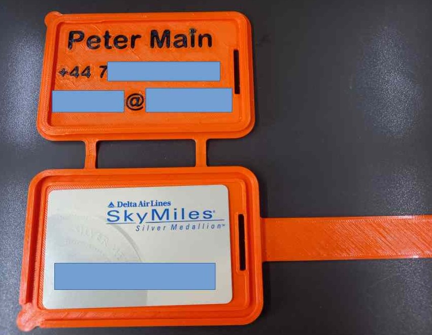 Personalied Flexible Luggage Tag by Peter Main | Download free STL ...